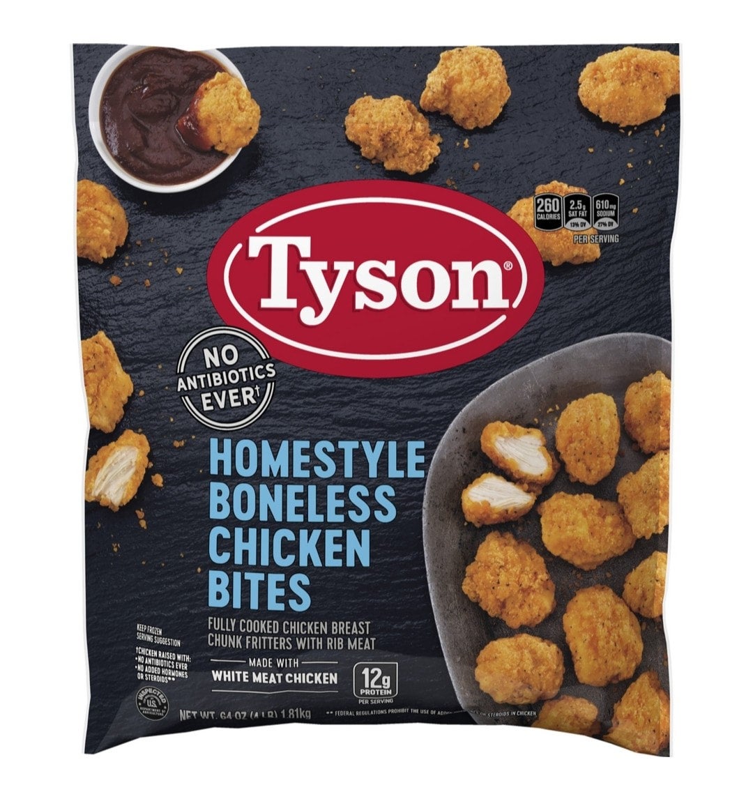 Tyson Homestyle Boneless Chicken Bites, Frozen (4 lb) | Fort Motte Stop ...